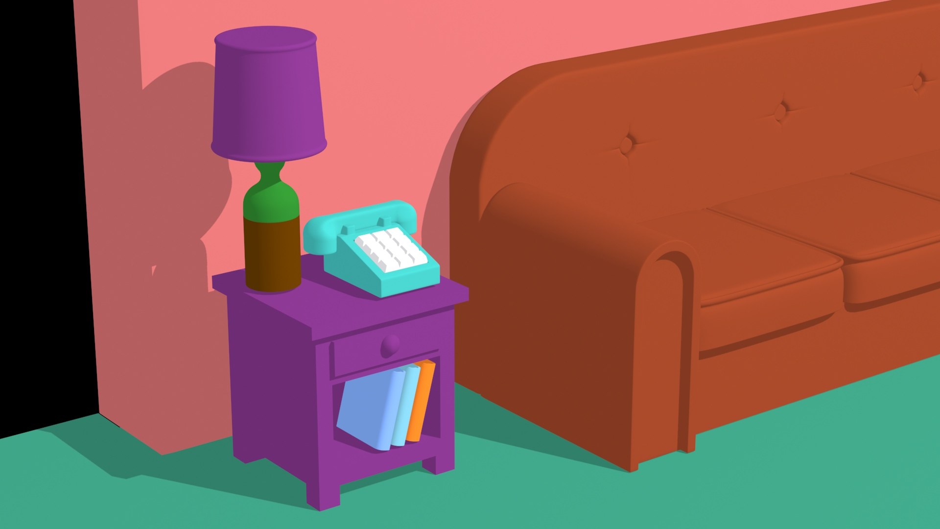 Sofa Scene The Simpsons Couch Sofa Scene Home House Set Diorama ...