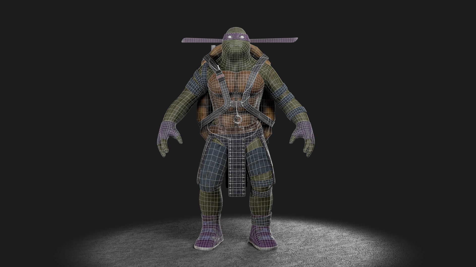 TMNT Donatello Game Ready 3D Model - TurboSquid 1730183