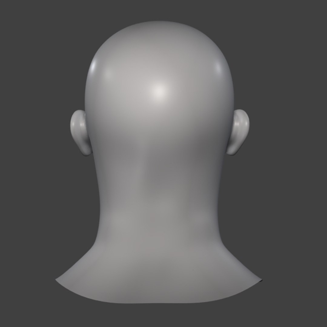 3d Model Realistic Male Head