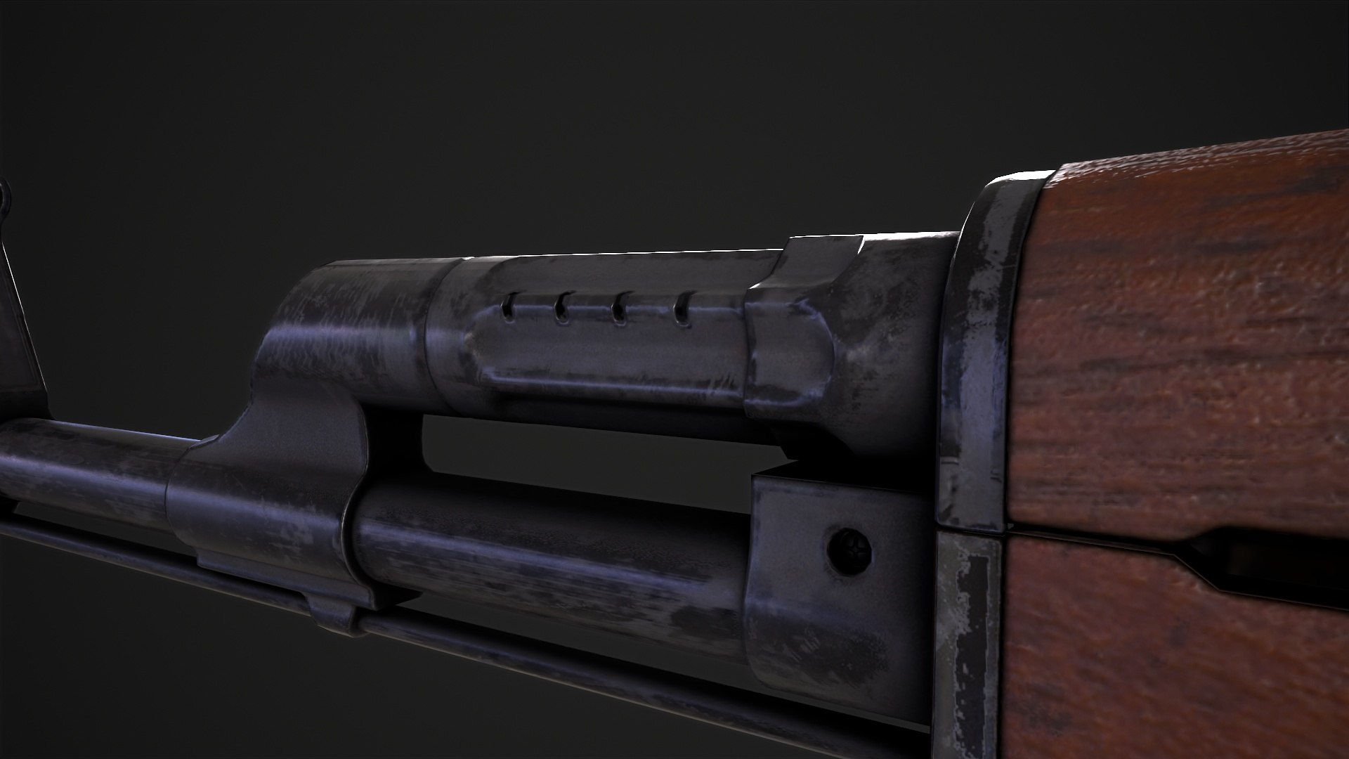 Assault Rifle AK-47 GameReady 3D model - TurboSquid 2055636
