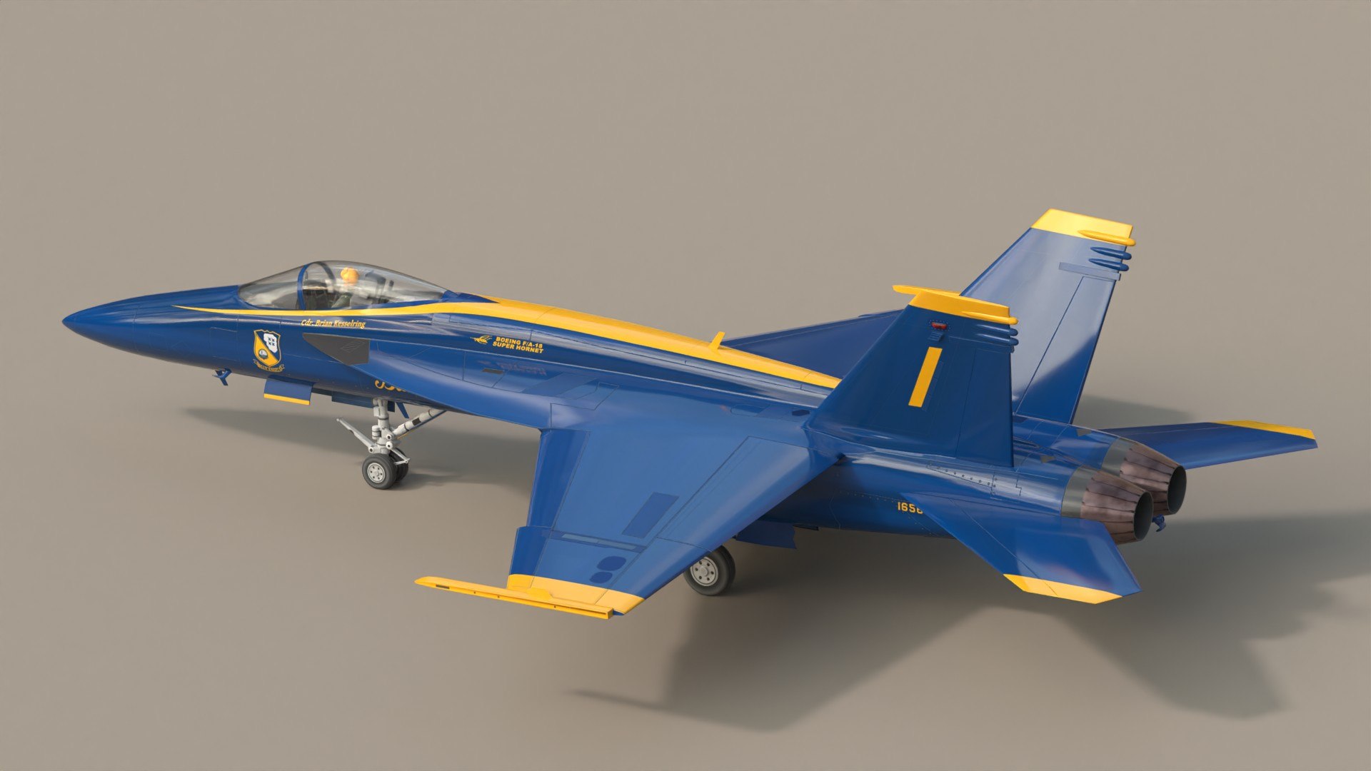 3D Blue Angels F18 Super Hornet SC Model - TurboSquid 2361585