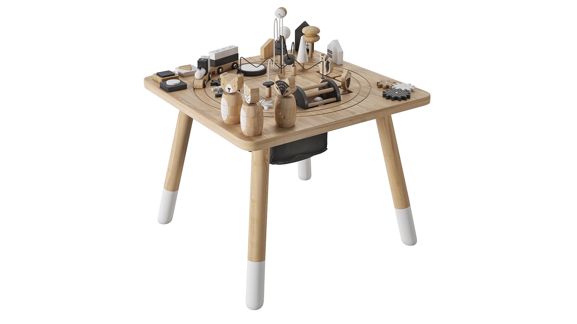 3D West Elm Wonder And Wise Activity Table Model - TurboSquid 2204100