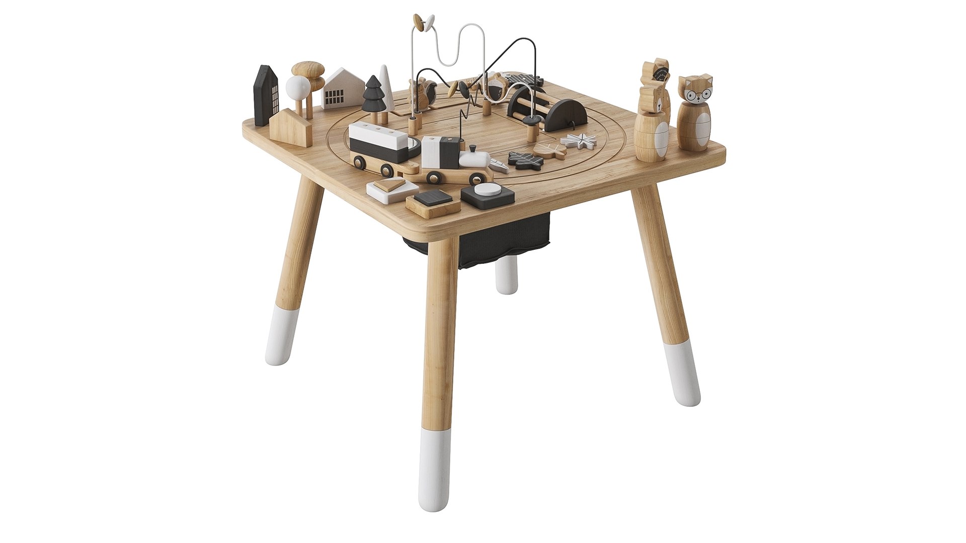 3D West Elm Wonder And Wise Activity Table Model - TurboSquid 2204100