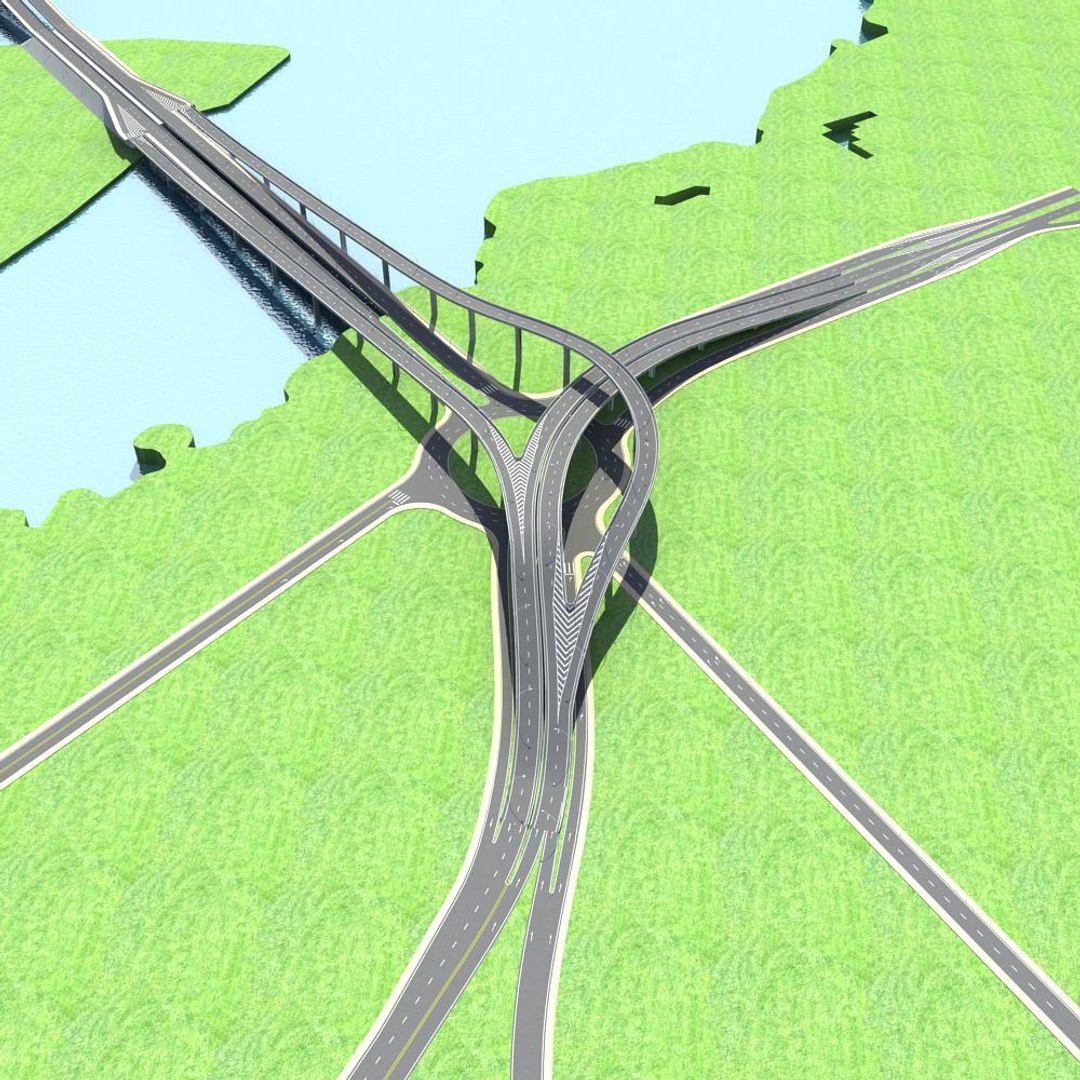 Highway Road Way 3d Max