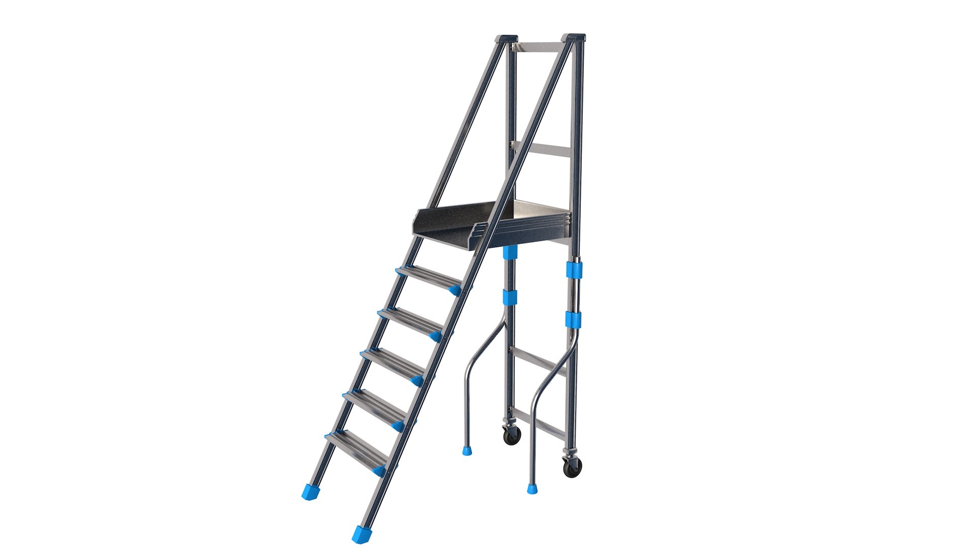 Aluminium Platform Ladder 3D Model - TurboSquid 2211972