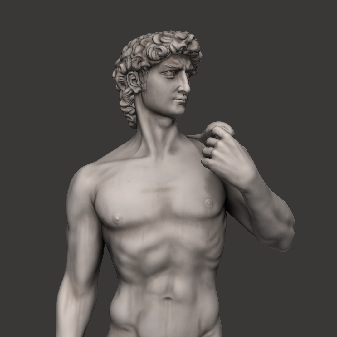 modelo 3d La estatua de David de Miguel Ángel - TurboSquid 839366