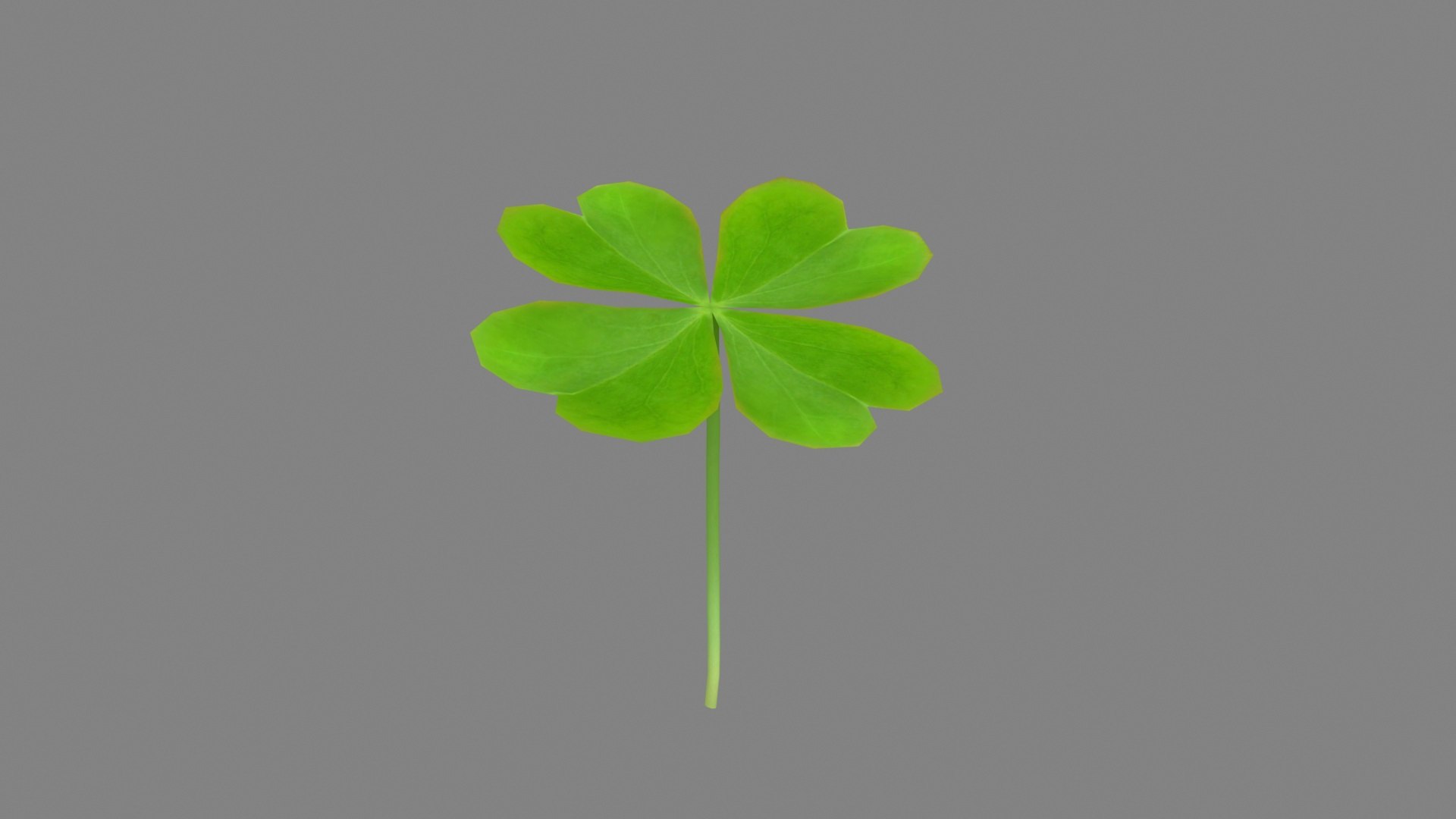 3D Cartoon Shamrock - TurboSquid 2258056