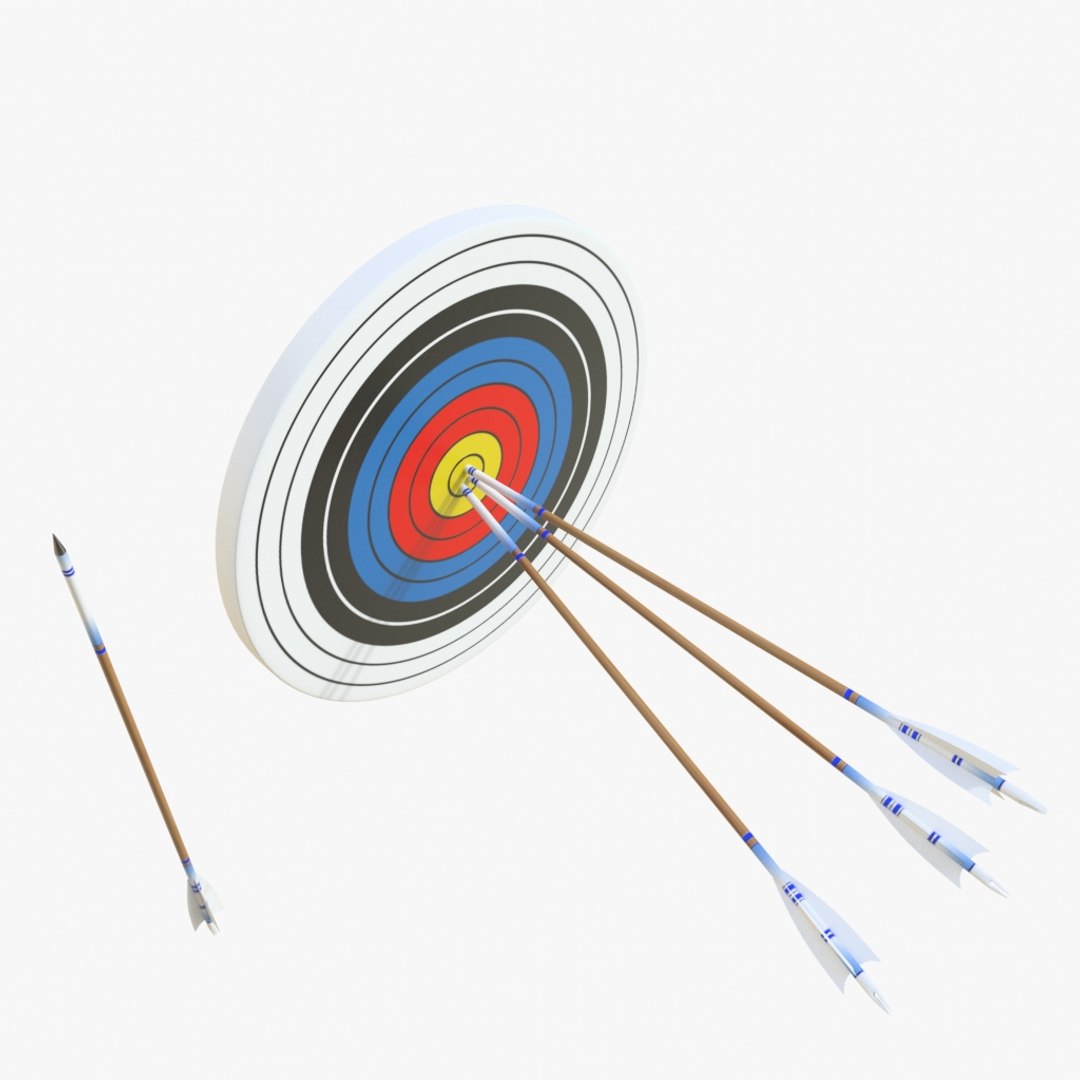 Target Arrows 3d Obj