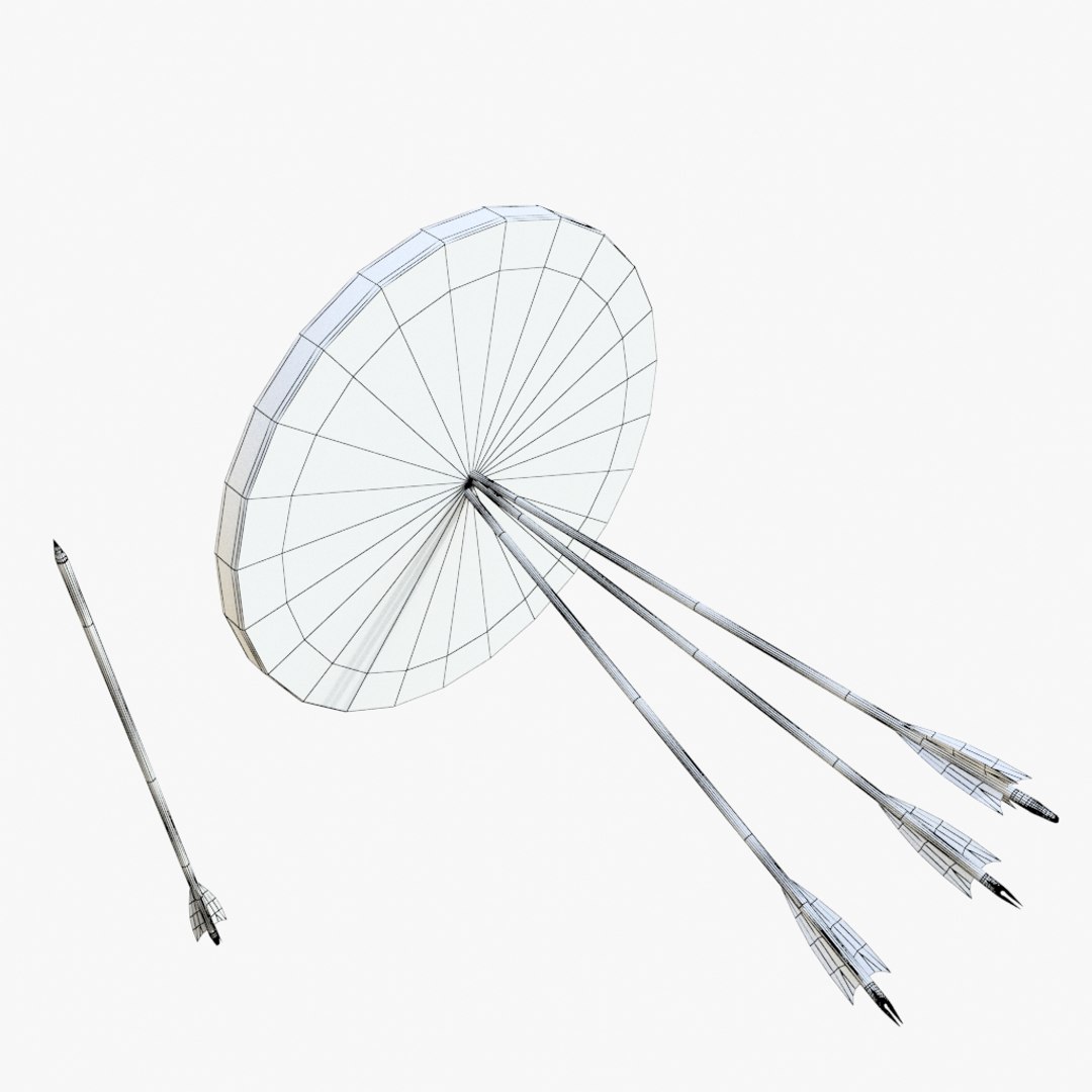 Target Arrows 3d Obj