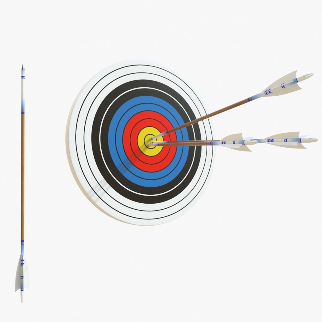 Target Arrows 3d Obj