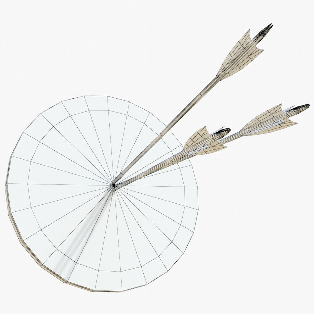 Target Arrows 3d Obj