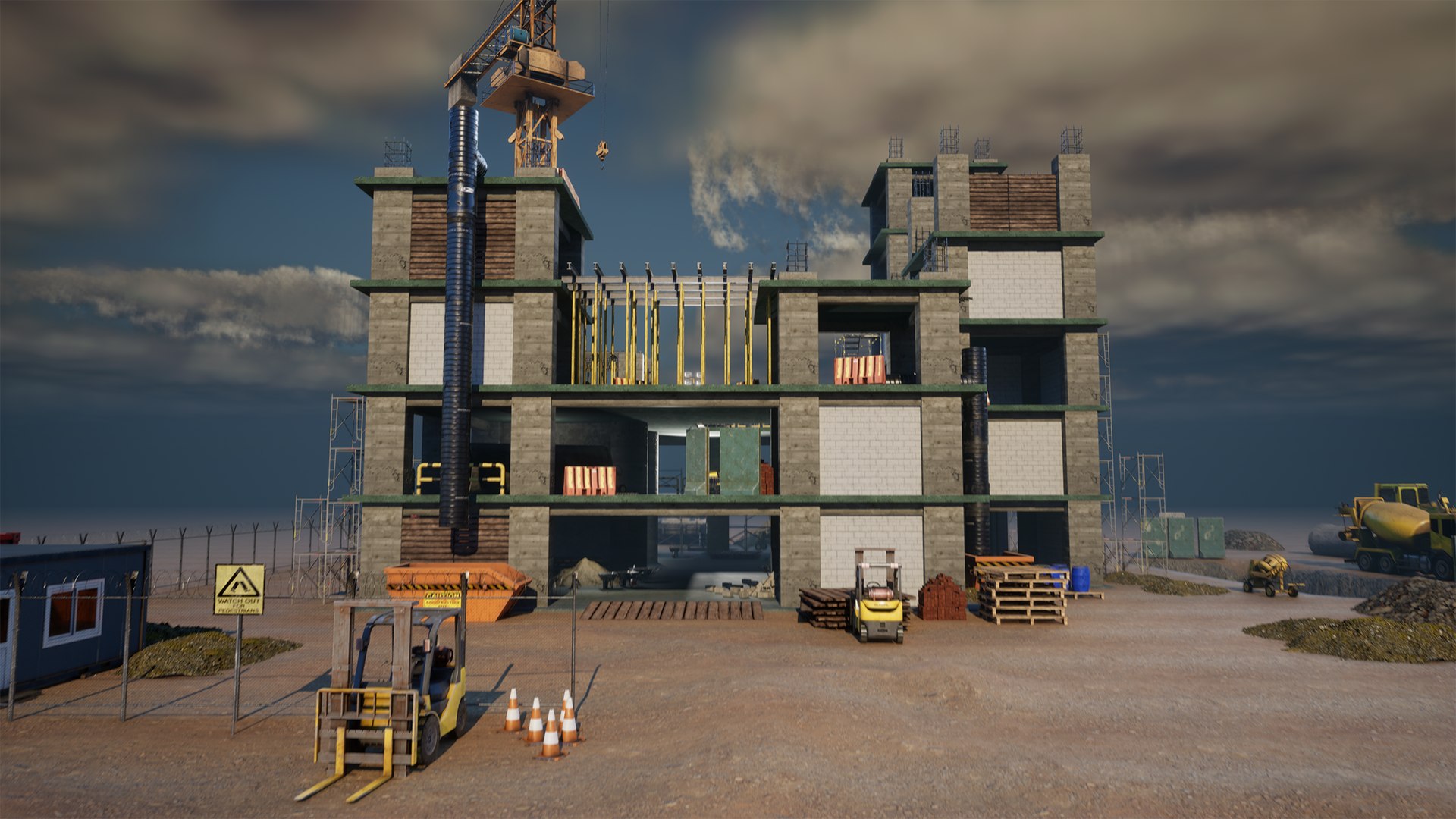 Construction Site 3D Model - TurboSquid 2276906