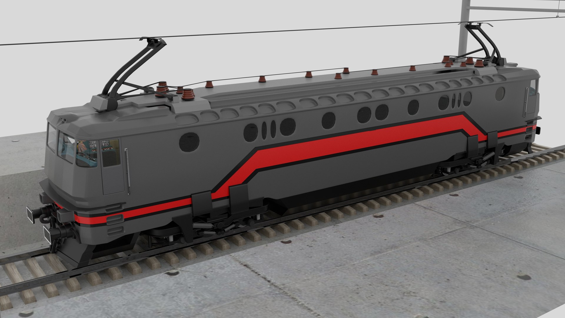 3D Cfr Train Locomotive - TurboSquid 1262062