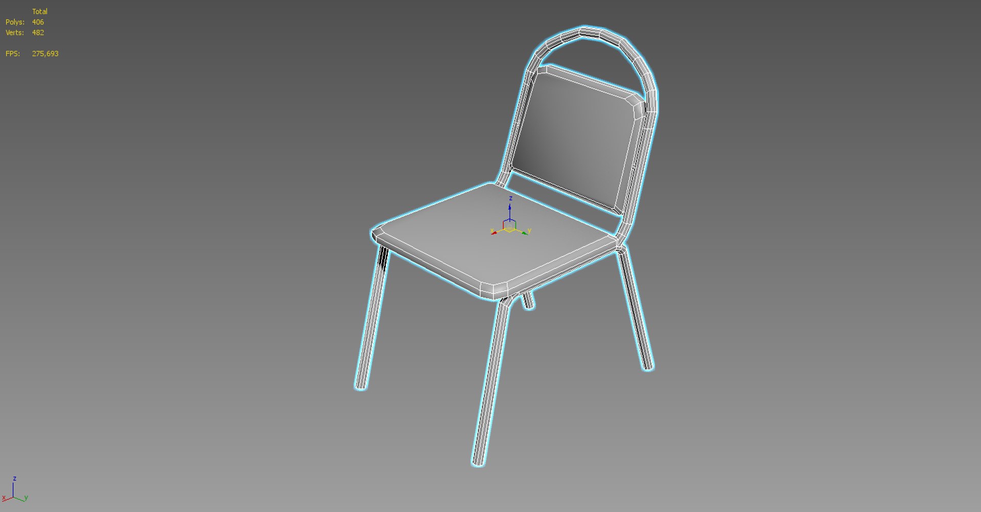 office chair 3d obj