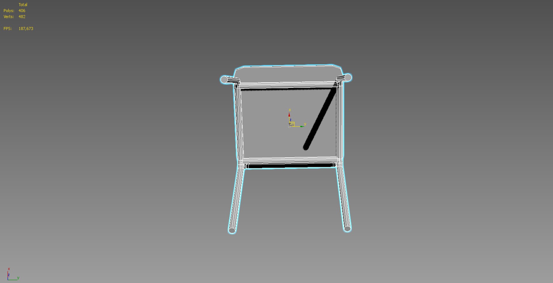 office chair 3d obj