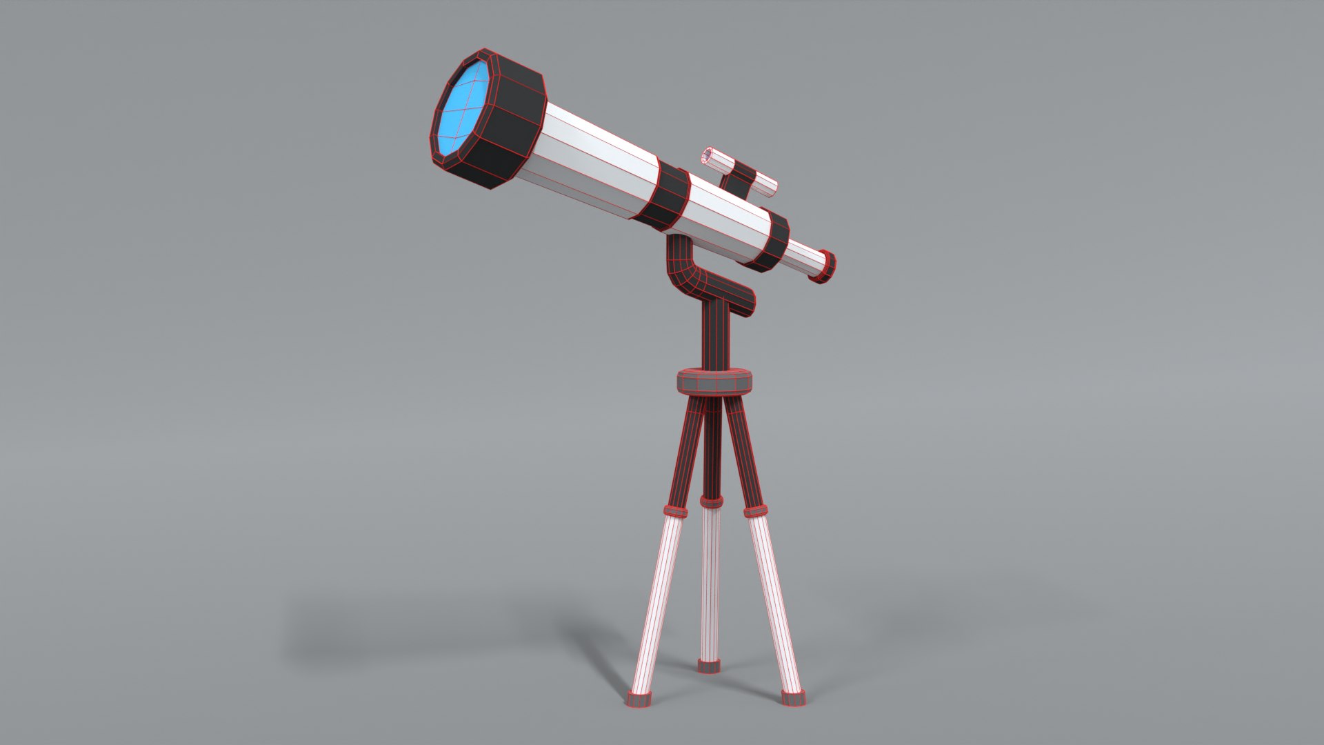 Low Poly Cartoon Telescope 3D Model - TurboSquid 1784176