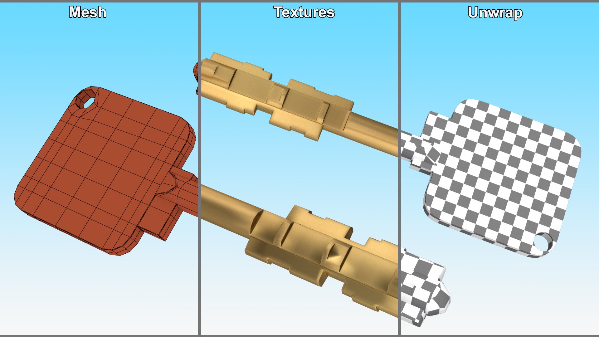 3D Key Type Chubb Model - TurboSquid 2222428