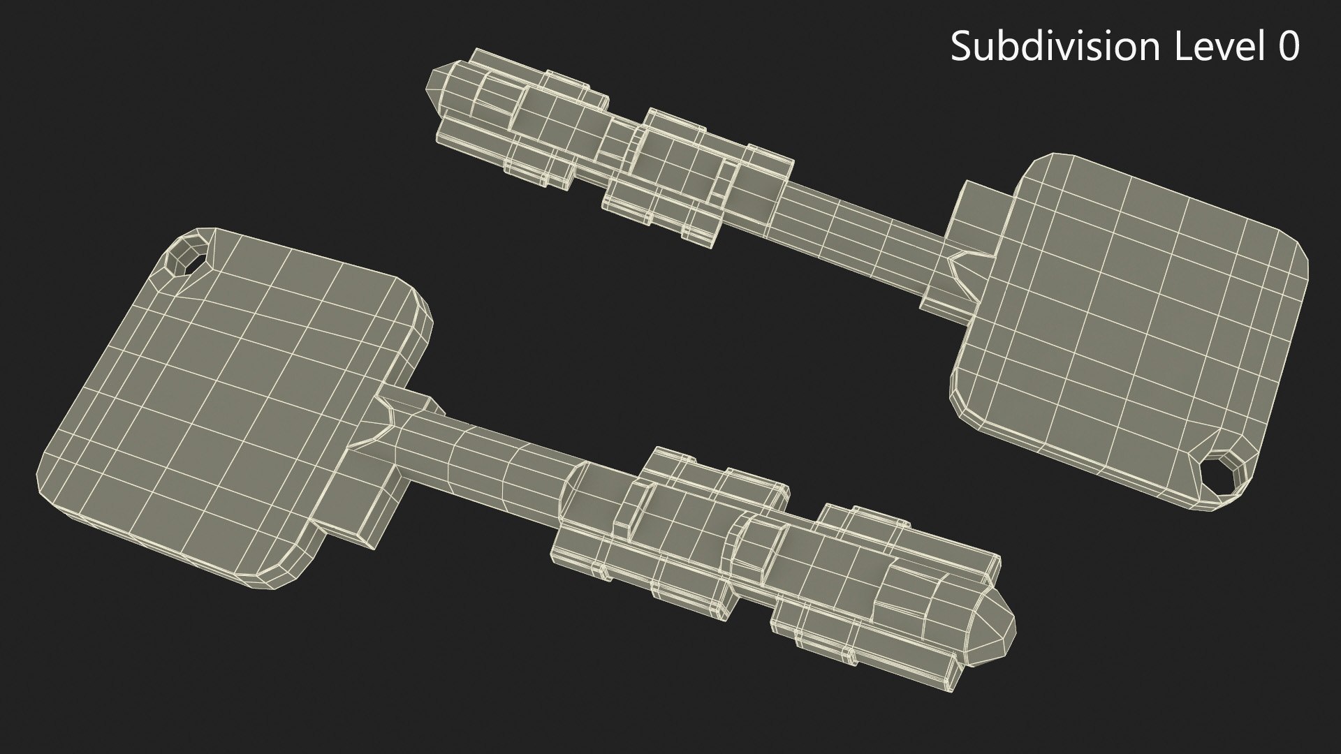 3D Key Type Chubb Model - TurboSquid 2222428