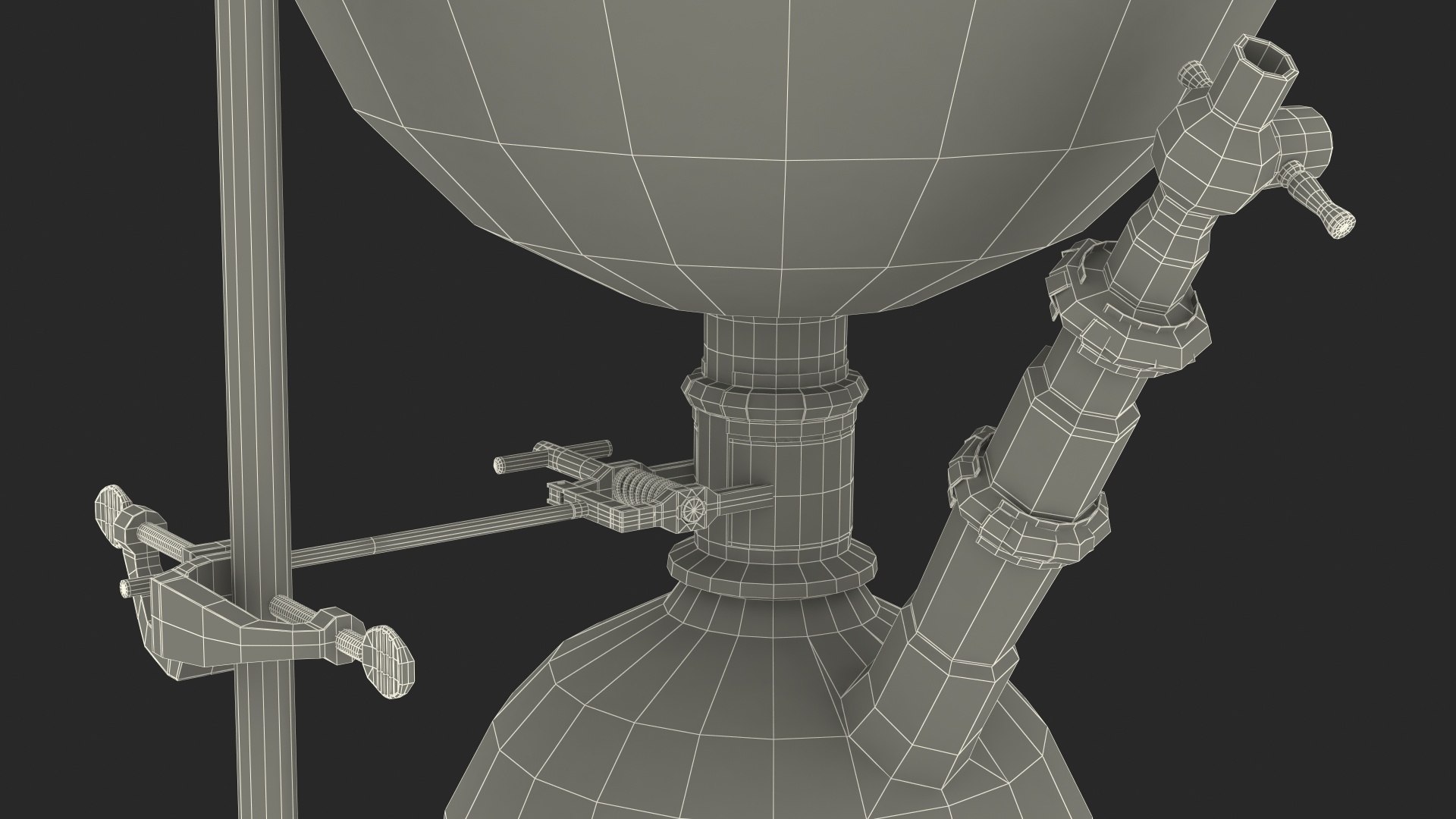 3D lab stand flask - TurboSquid 1458538