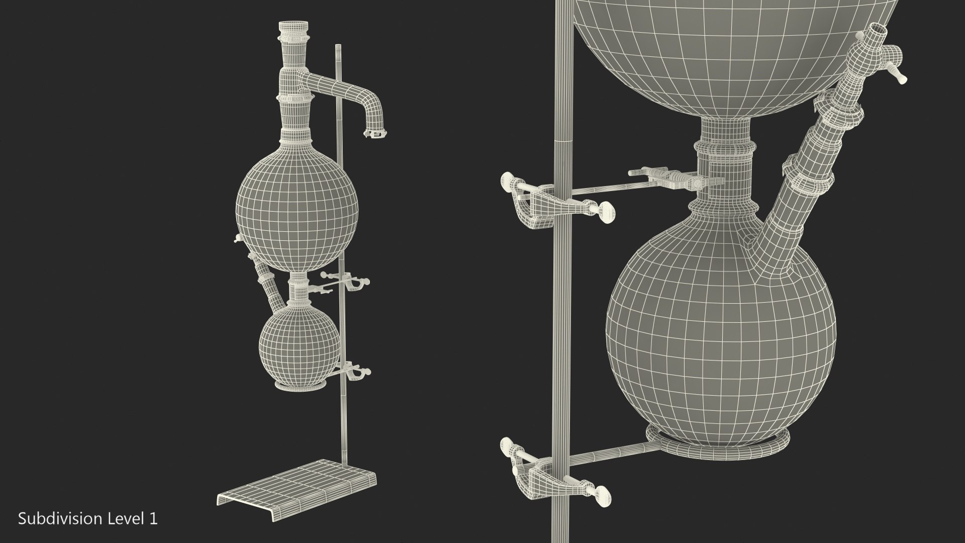 3D lab stand flask - TurboSquid 1458538
