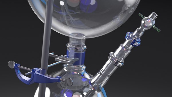 3D lab stand flask - TurboSquid 1458538