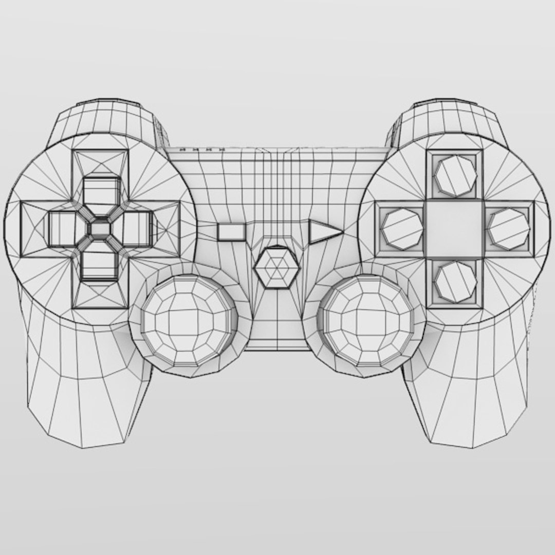 Ps3 Controller 3d Model