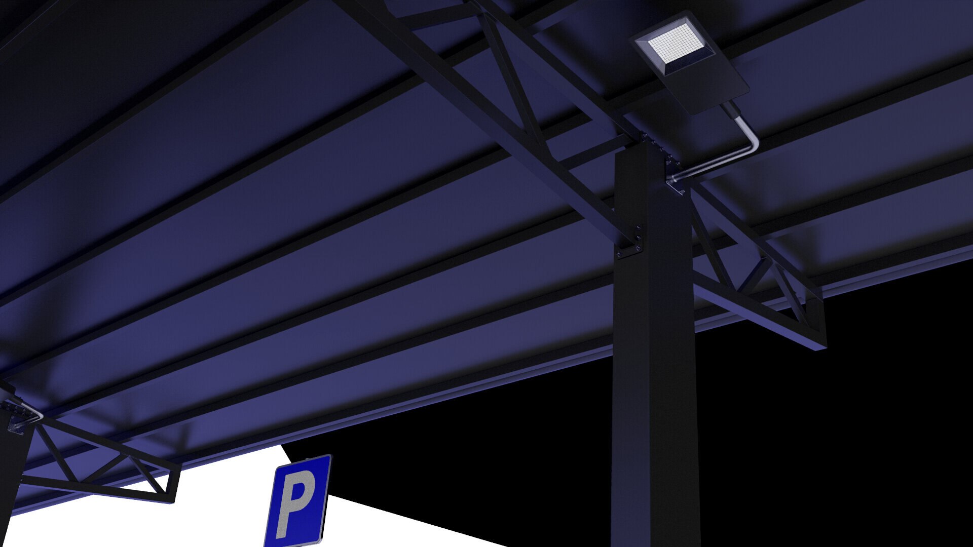 Car Canopy Parking 13 3D Model - TurboSquid 2257595