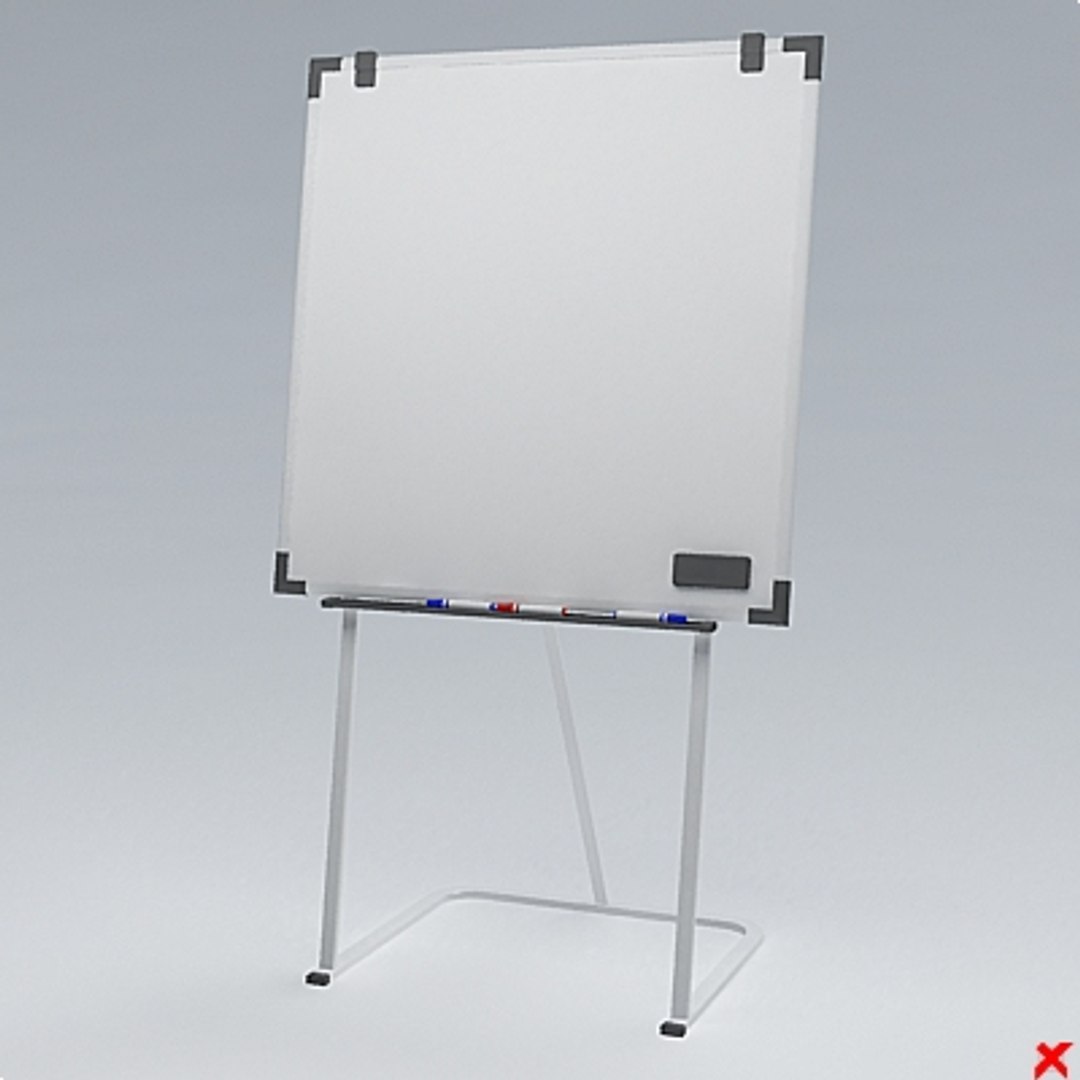 3d Whiteboard Board Model