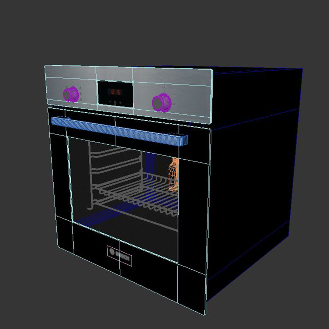 Bosch hbf113br0a oven 3D model - TurboSquid 1567285