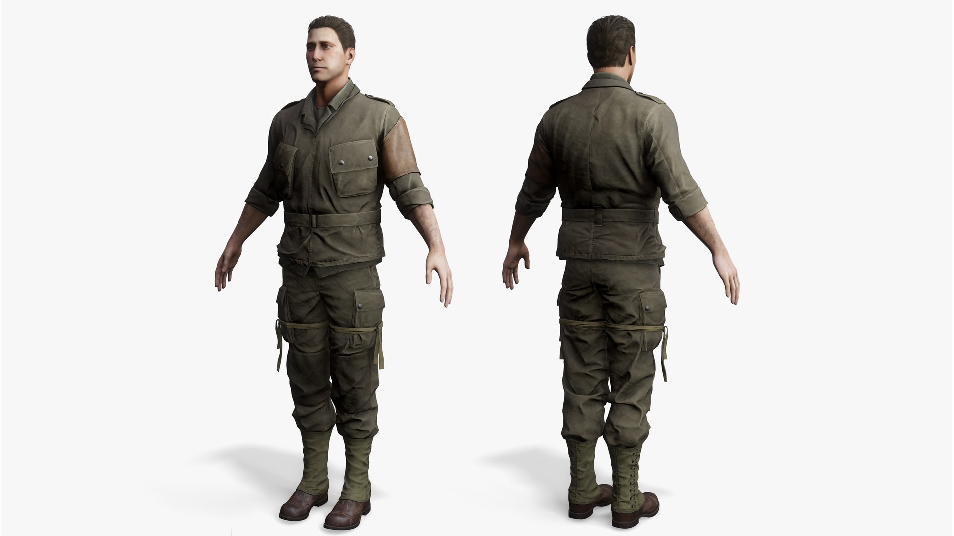 WW2 US Soldier Model - TurboSquid 1774451