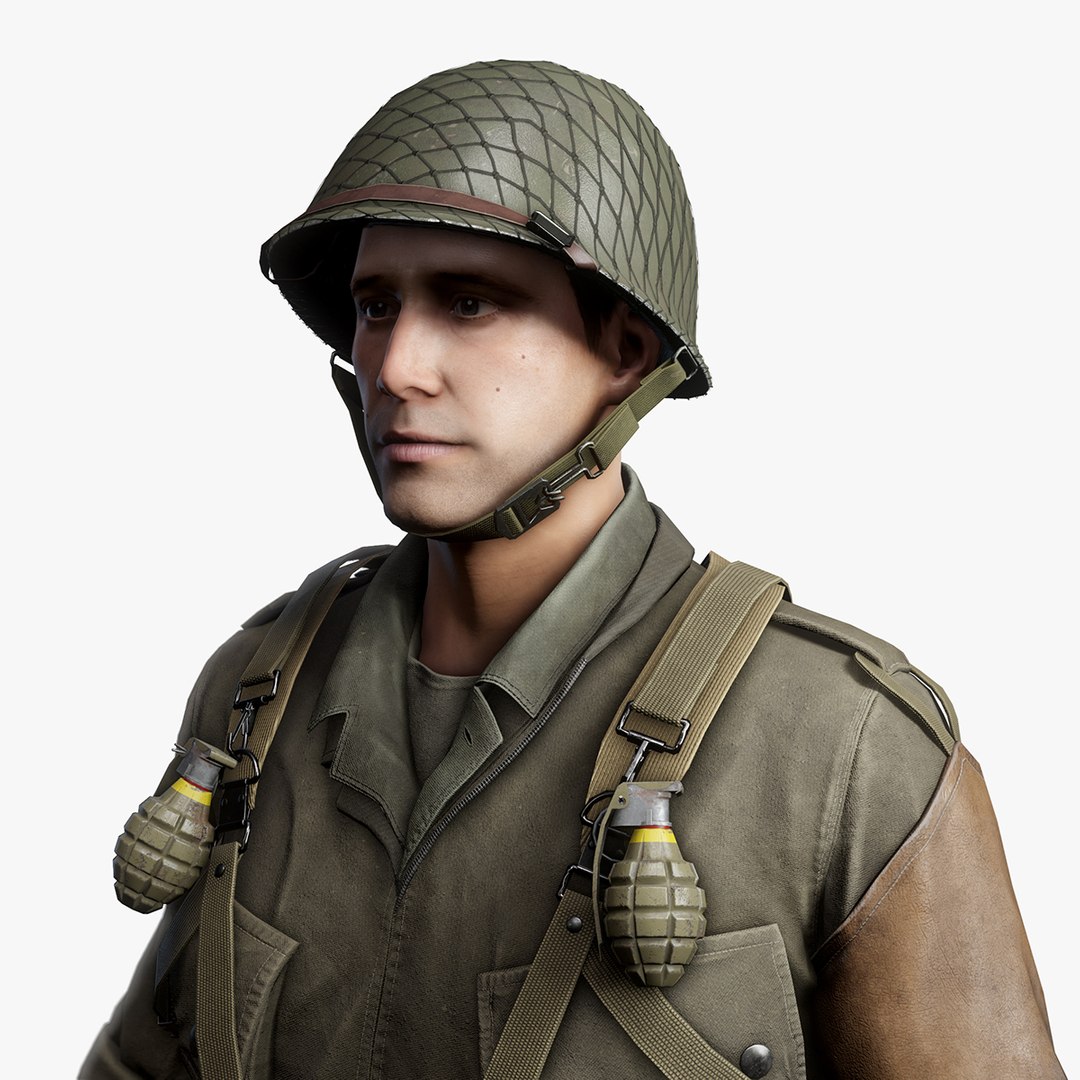 WW2 US Soldier model - TurboSquid 1774451