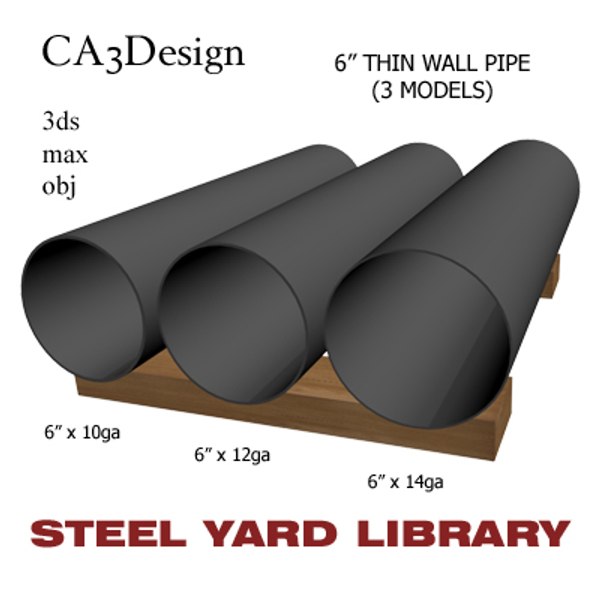 6in pipe 3ds