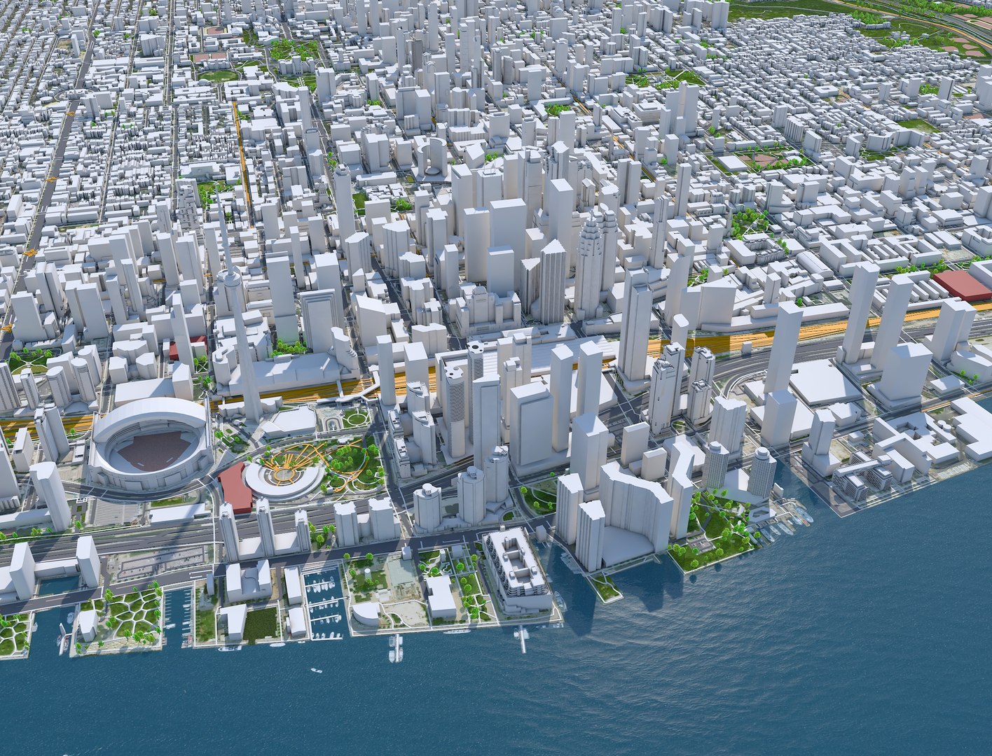City Area Building Model - TurboSquid 1531968