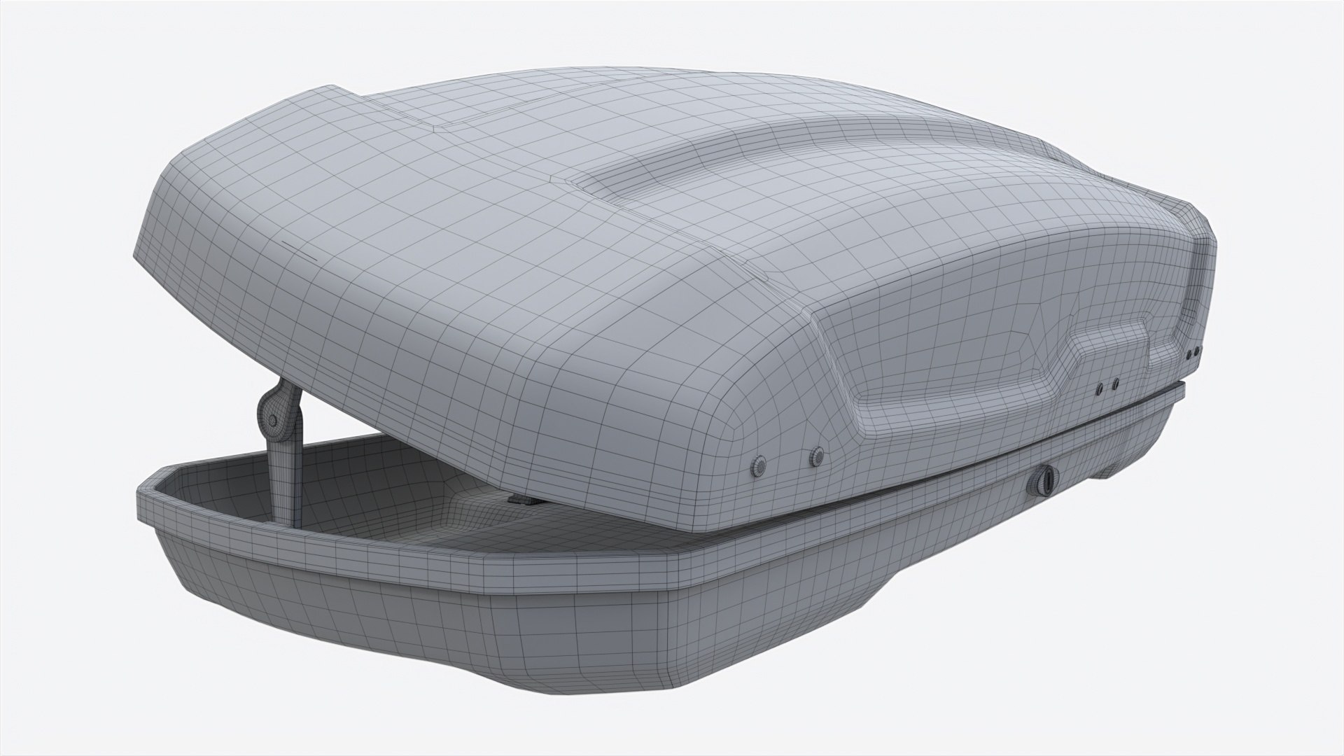 3D Car Cargo Roof Box Open - TurboSquid 2093260