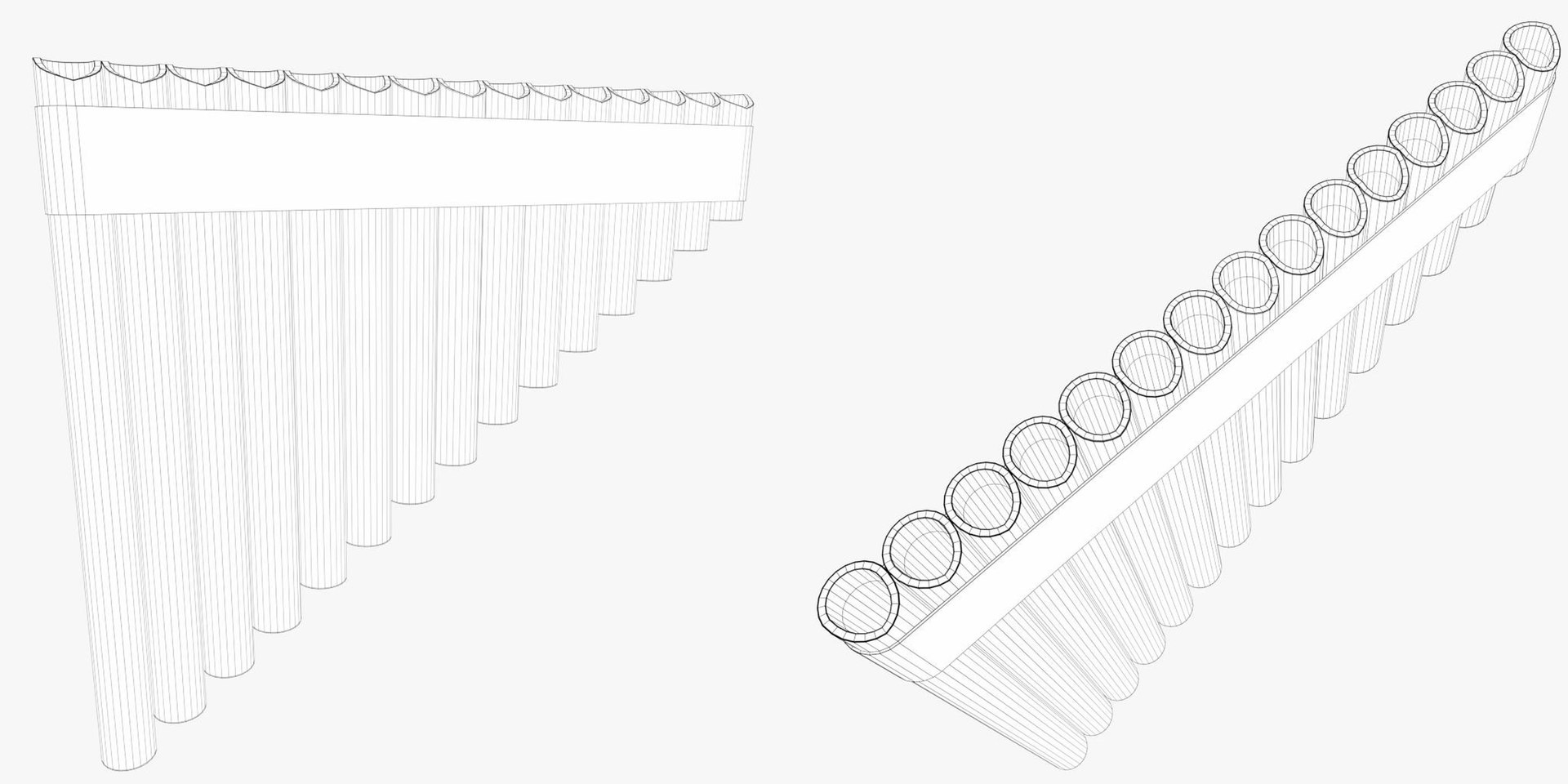 Pan Flute Model - TurboSquid 1297283