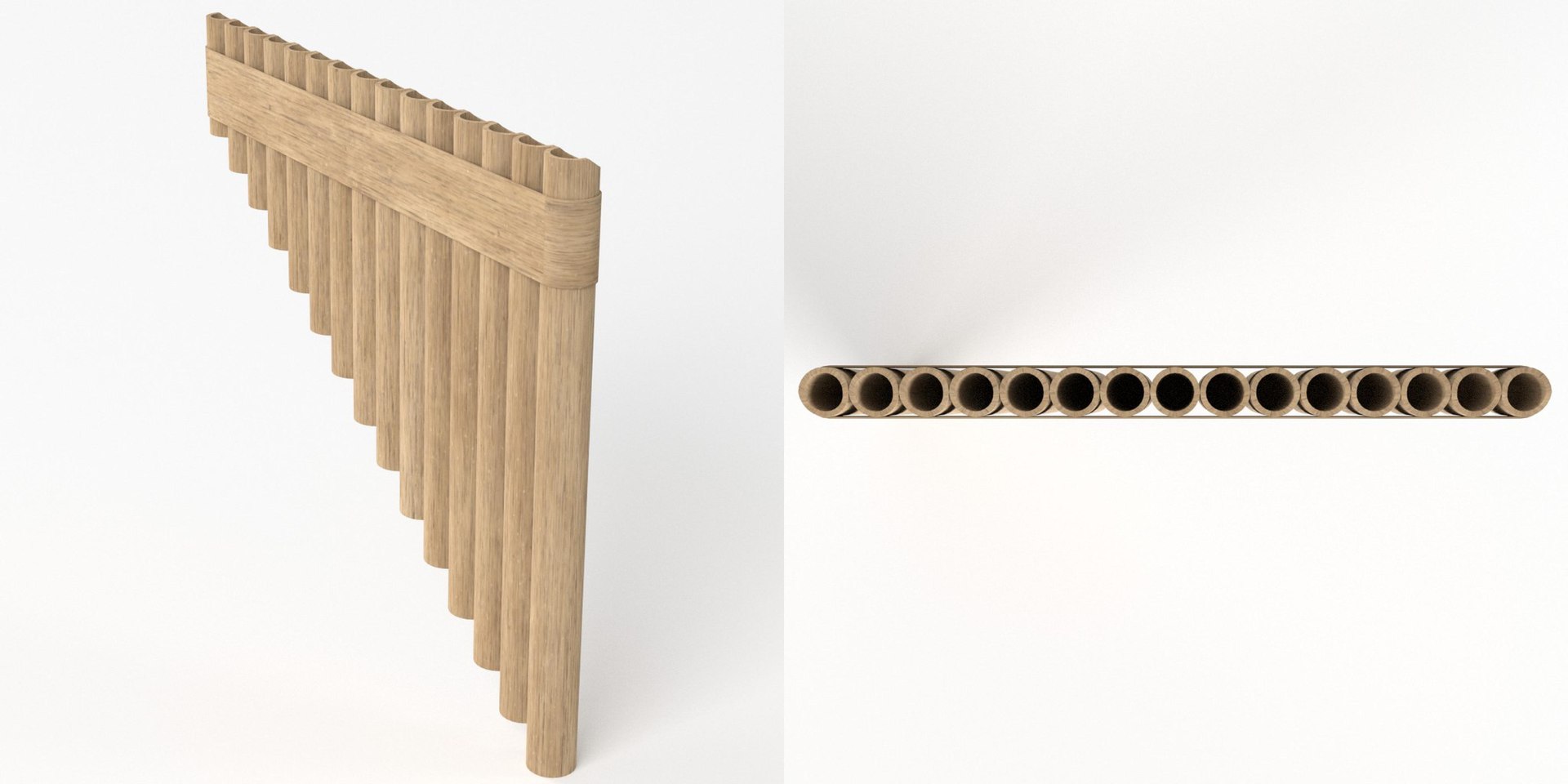 Pan Flute Model - TurboSquid 1297283
