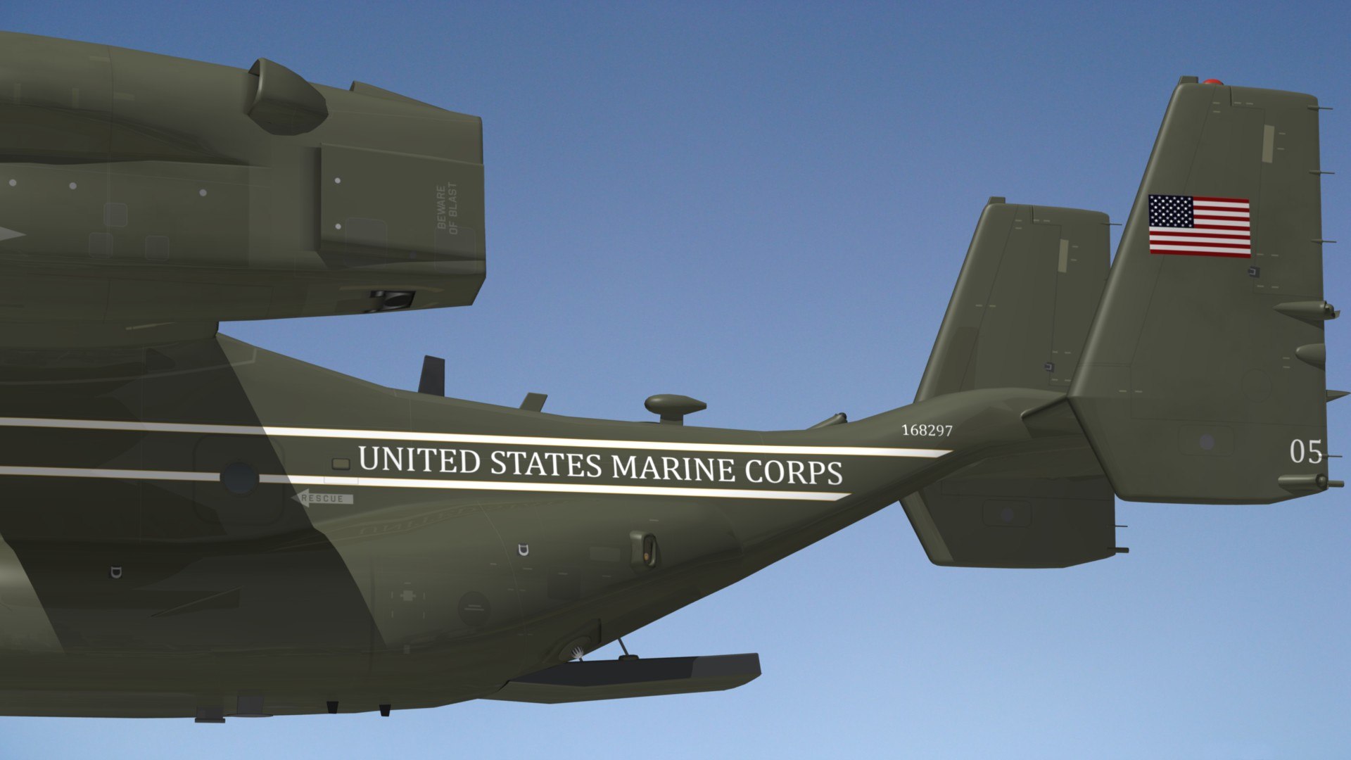 3D MV22 Marine One - TurboSquid 1748236