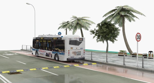 Element bus stop subway 3D model - TurboSquid 1377041