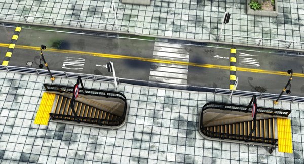 Element bus stop subway 3D model - TurboSquid 1377041