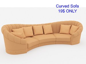 Download 3D Sofa Curved SketchUp Models - TurboSquid