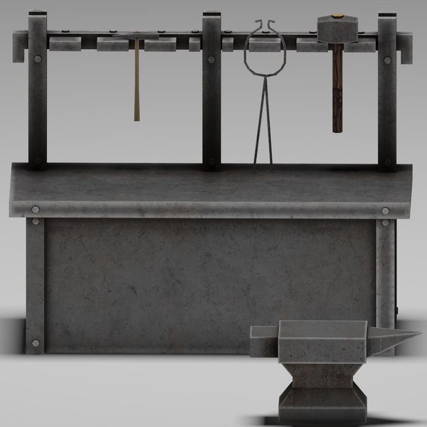 blacksmith table 3d max