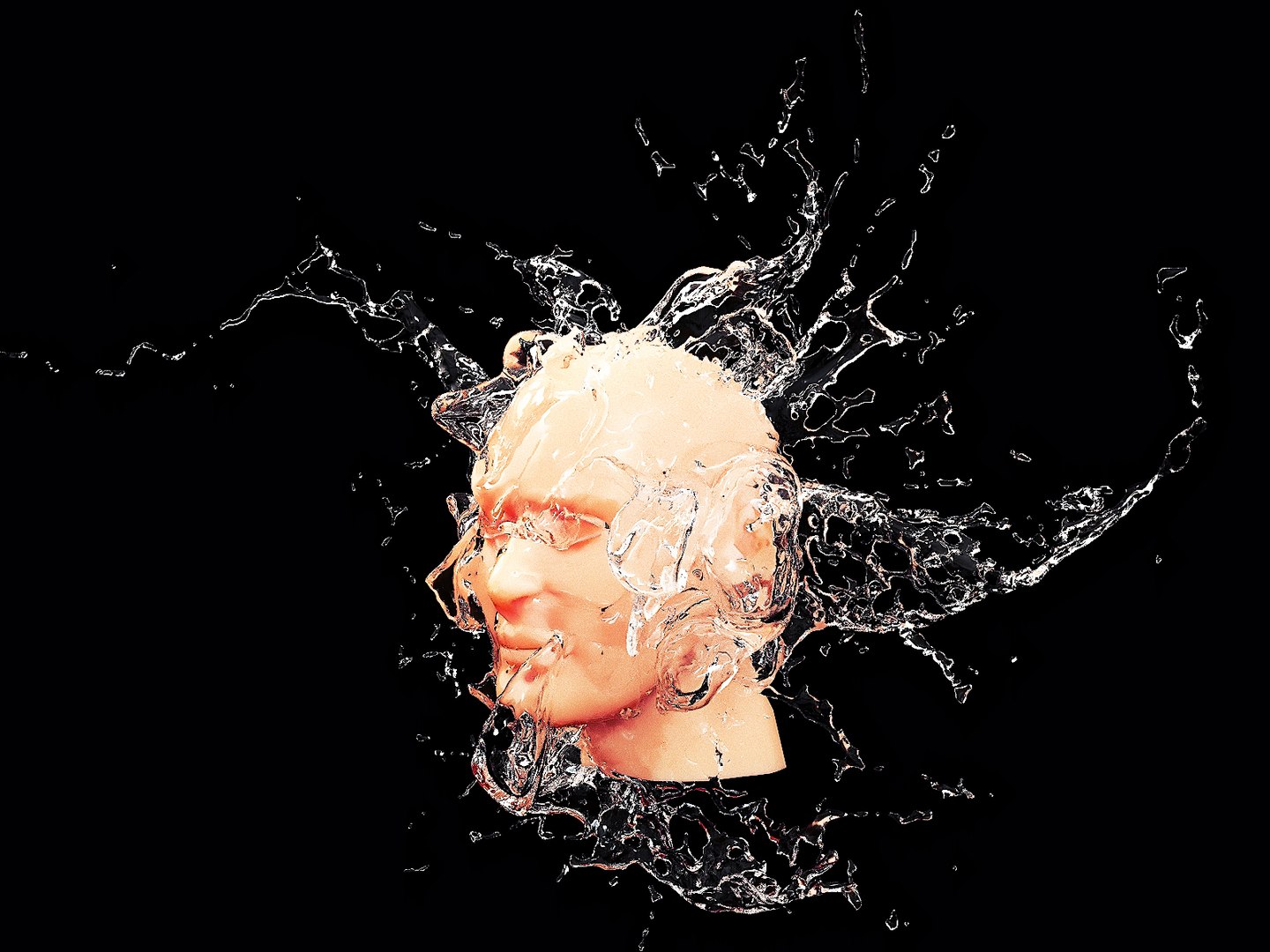 3D Splash Face Model - TurboSquid 1400928