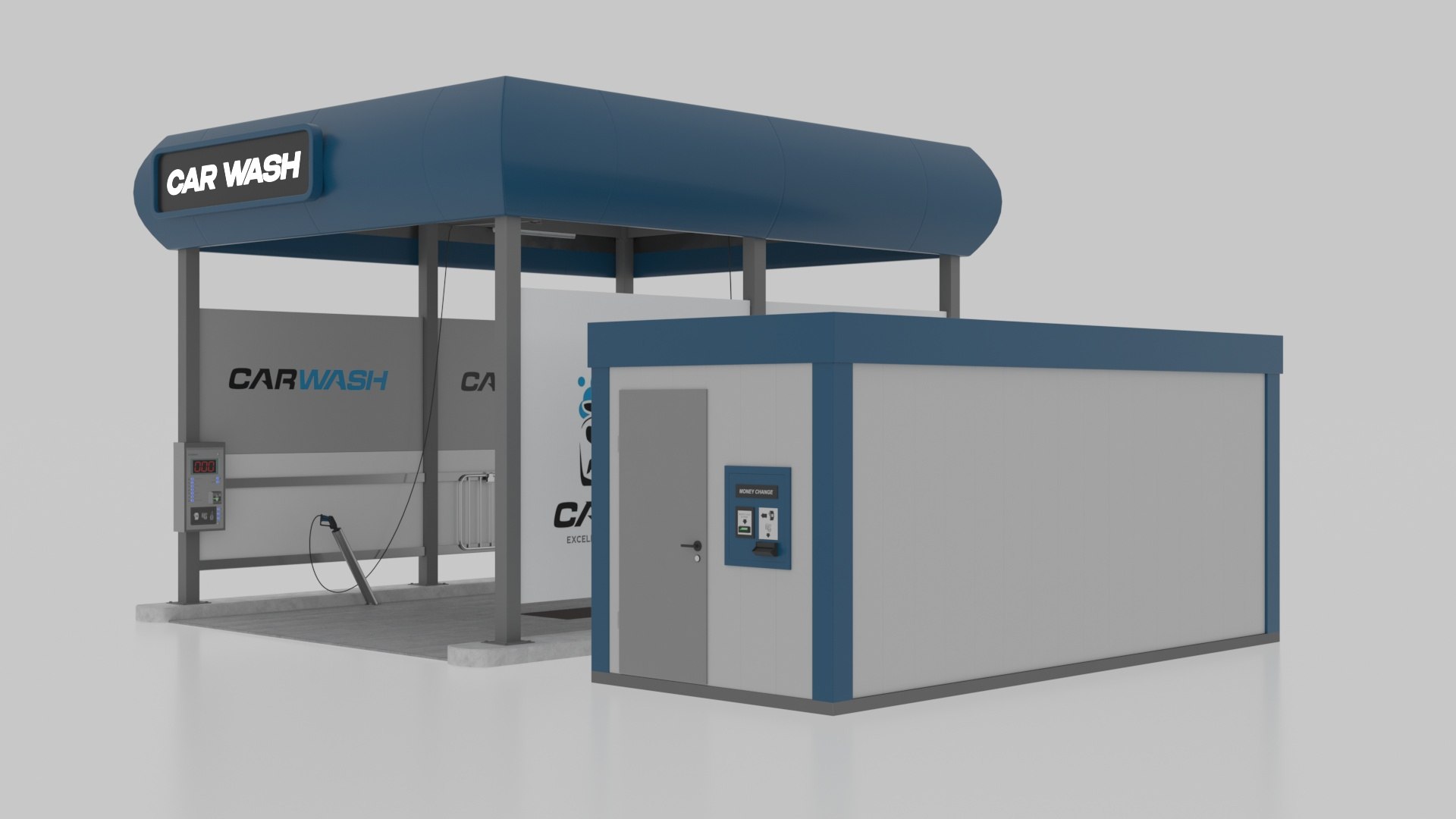 Vehicle Wash 3D Model - TurboSquid 2351930