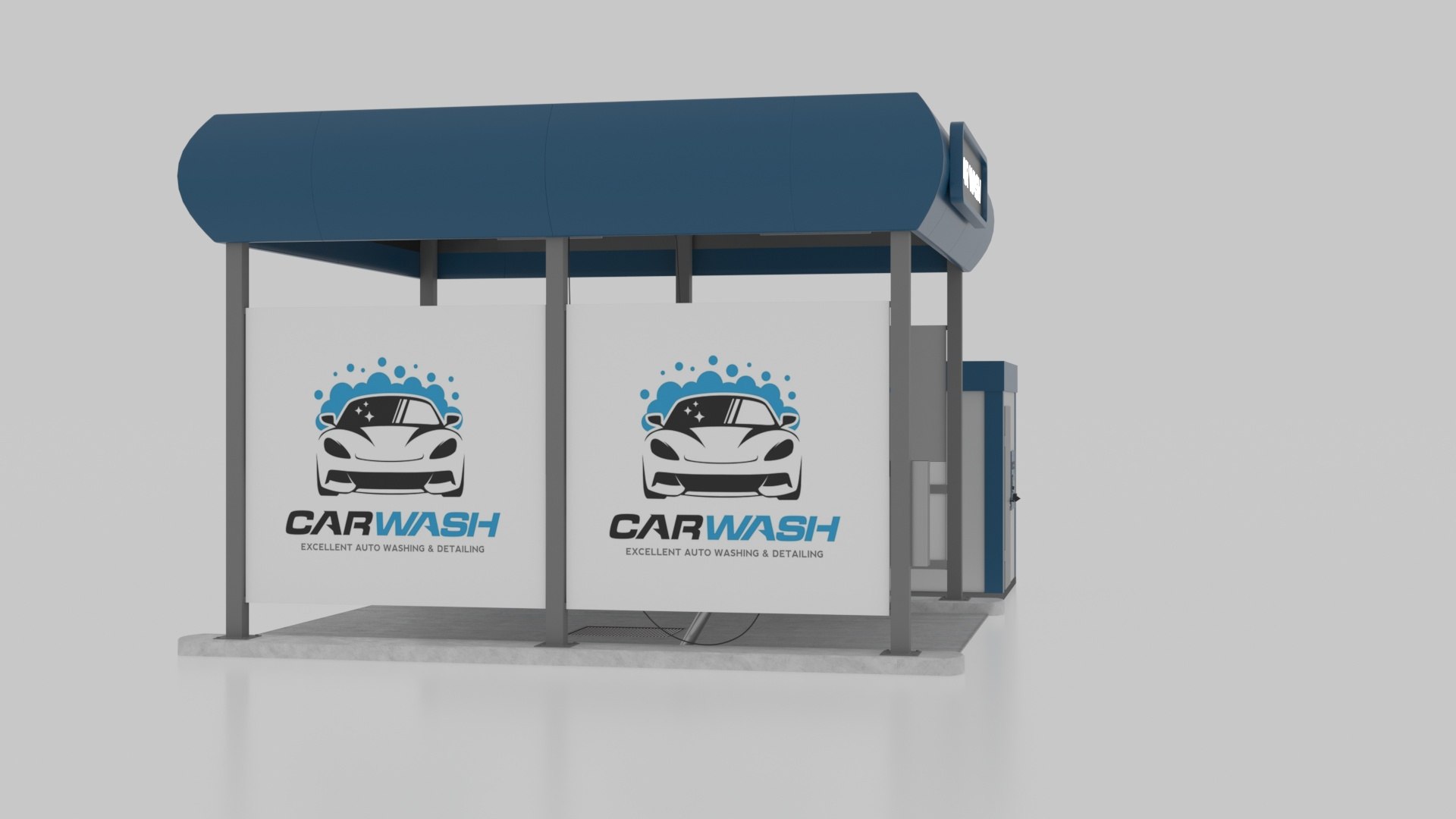 Vehicle Wash 3D Model - TurboSquid 2351930