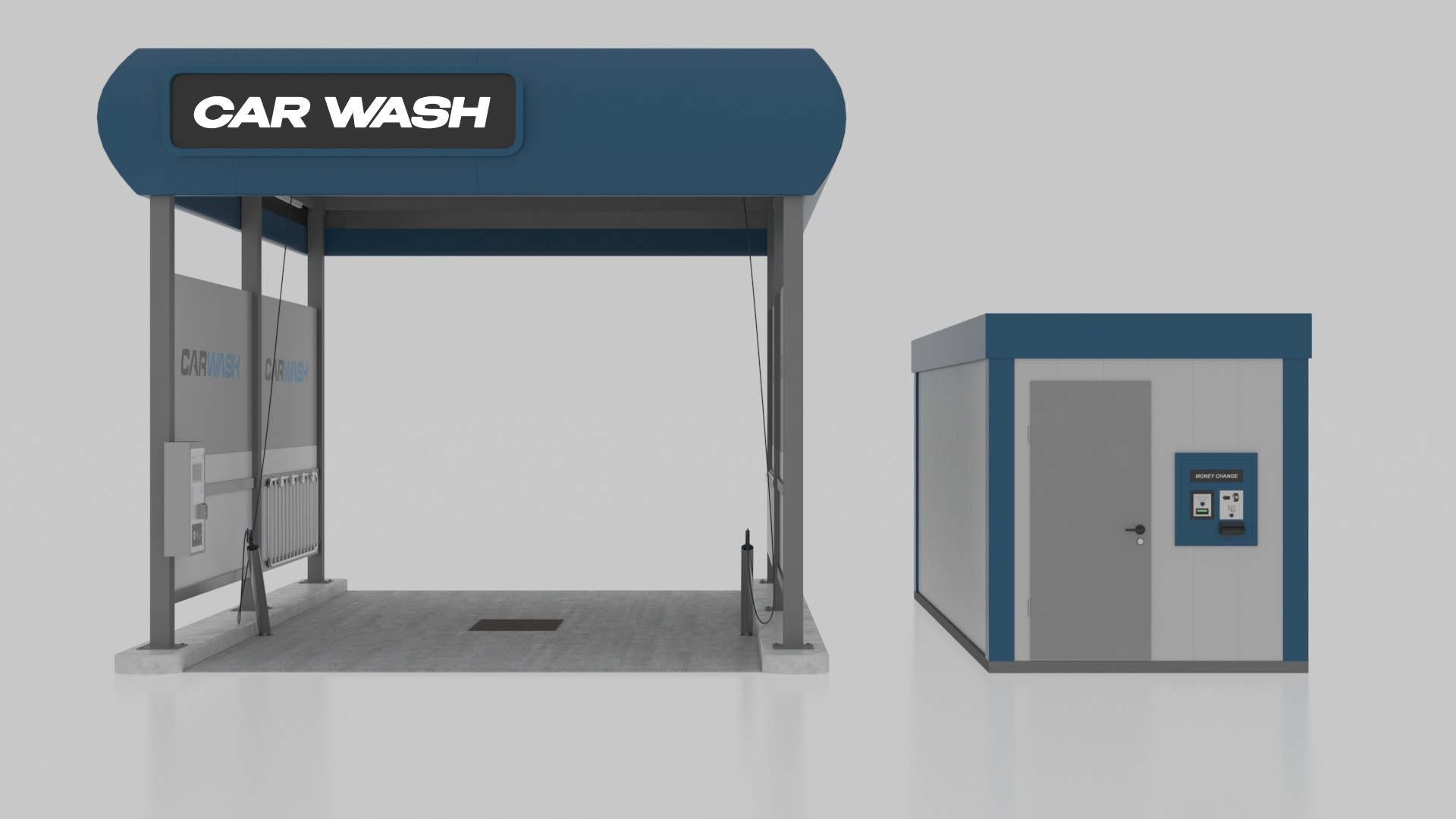 Vehicle Wash 3D Model - TurboSquid 2351930