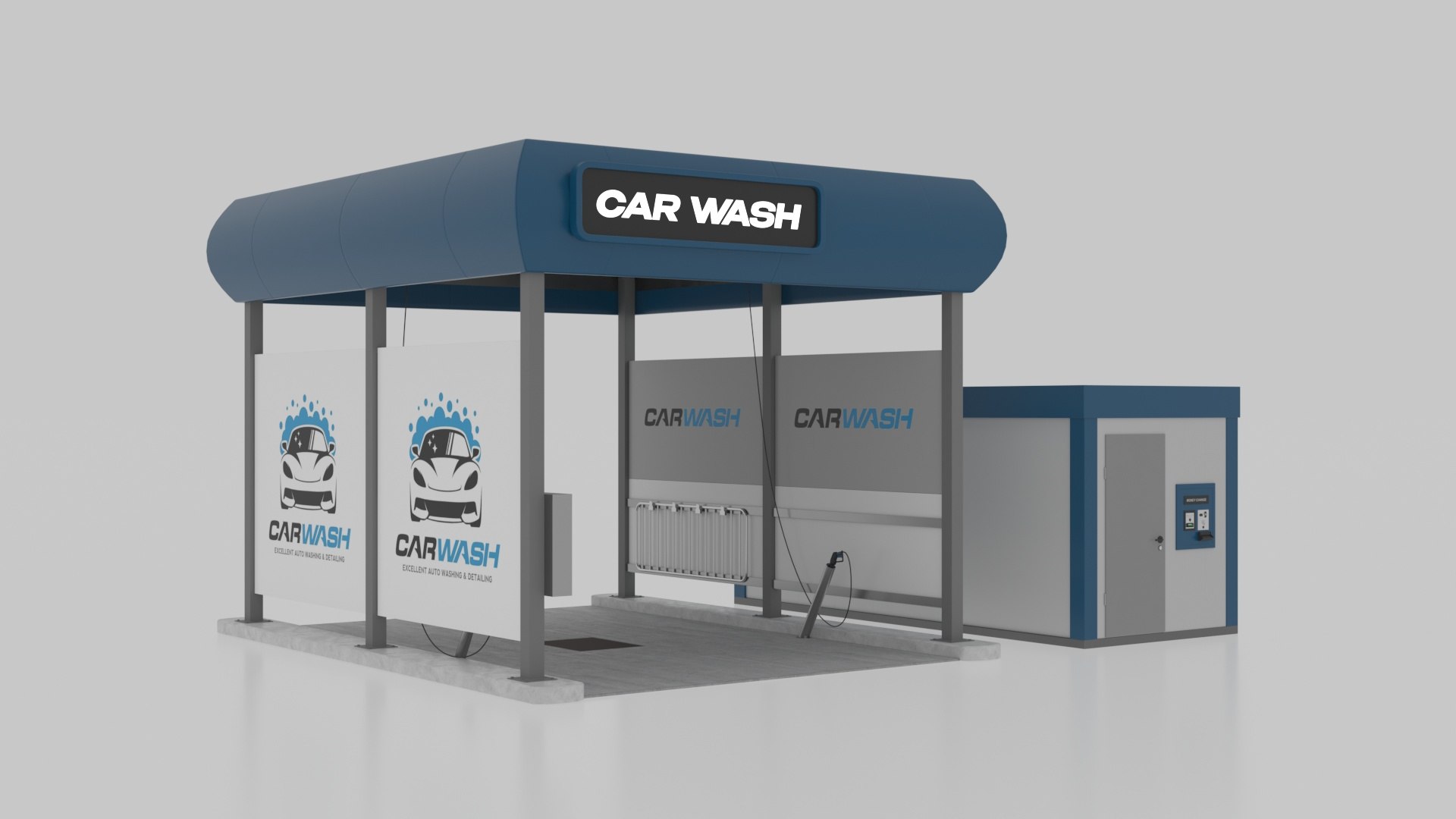 Vehicle Wash 3D Model - TurboSquid 2351930