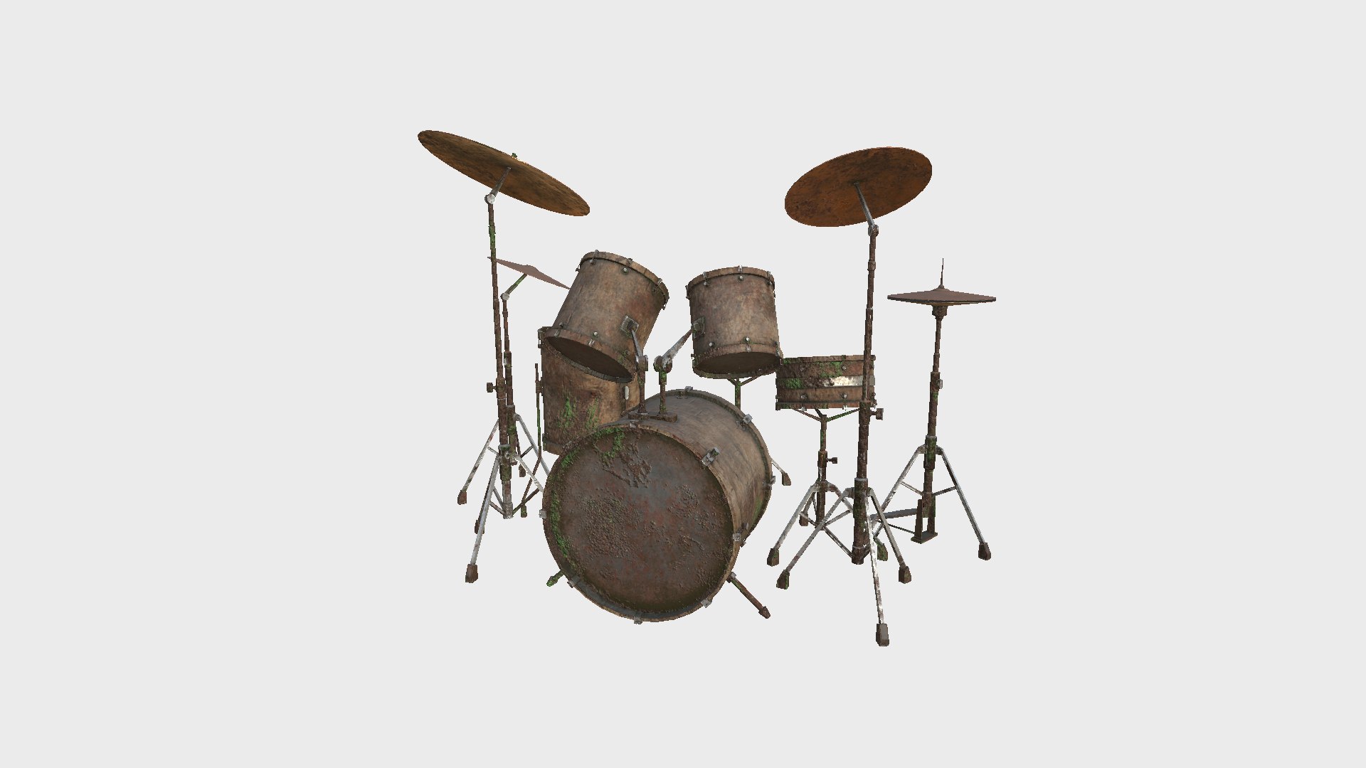Drum 09 Destroyed - Drumming Music Instrument Design 3D Model ...