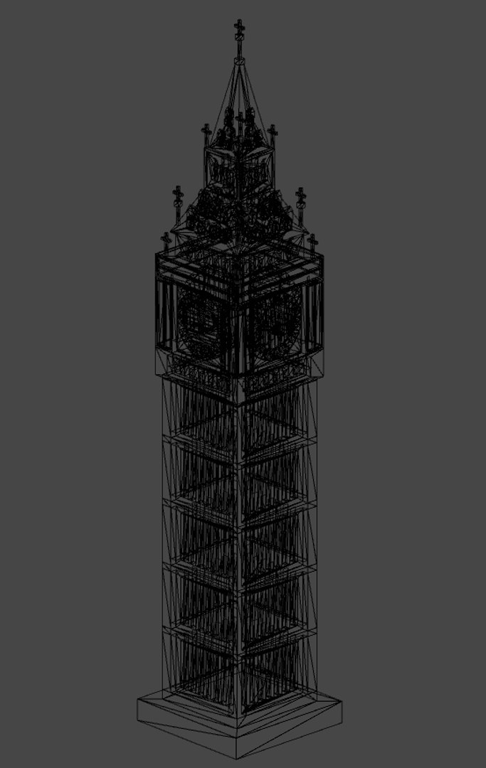 3D Model Cartoon London Big Ben - TurboSquid 1579531