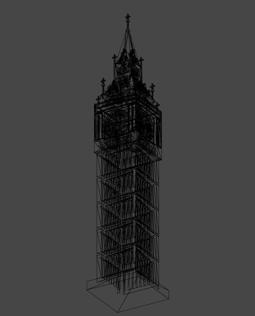 3D Model Cartoon London Big Ben - TurboSquid 1579531
