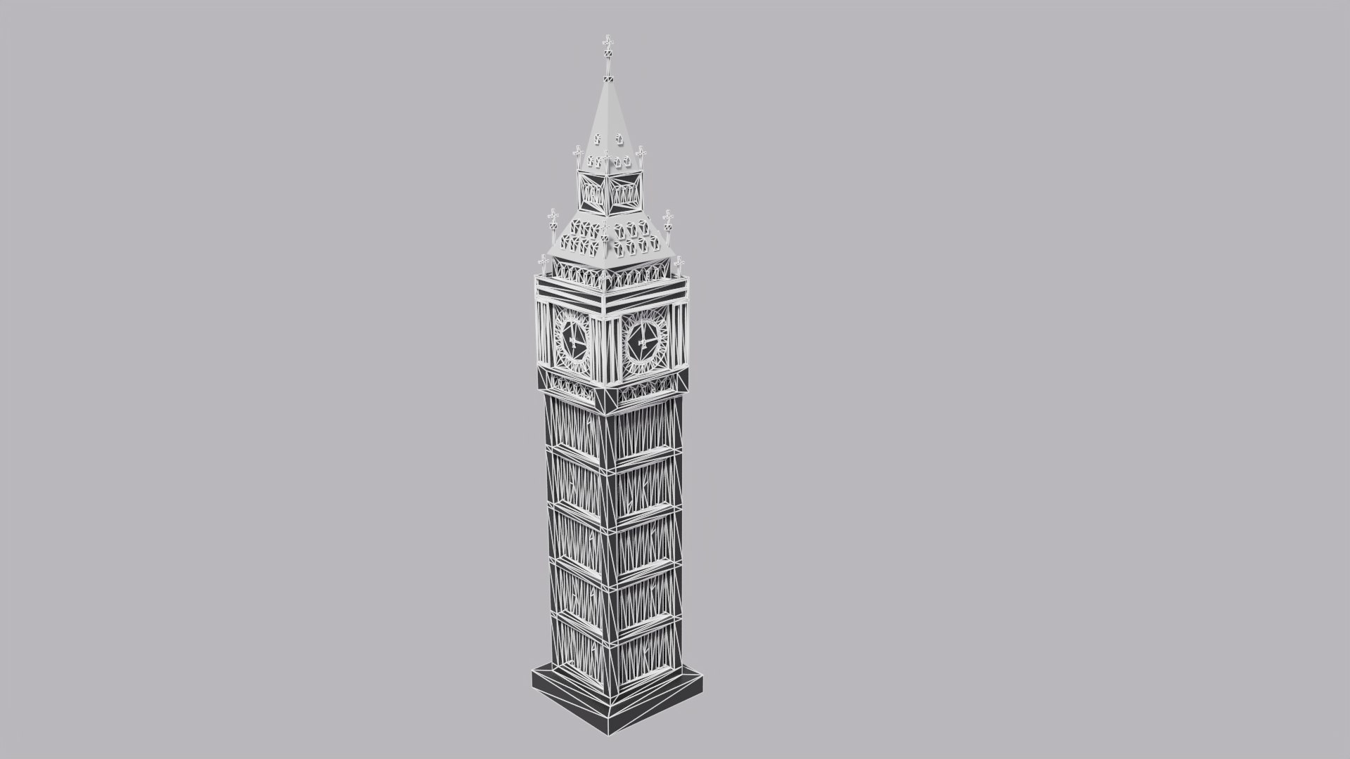 3D Model Cartoon London Big Ben - TurboSquid 1579531